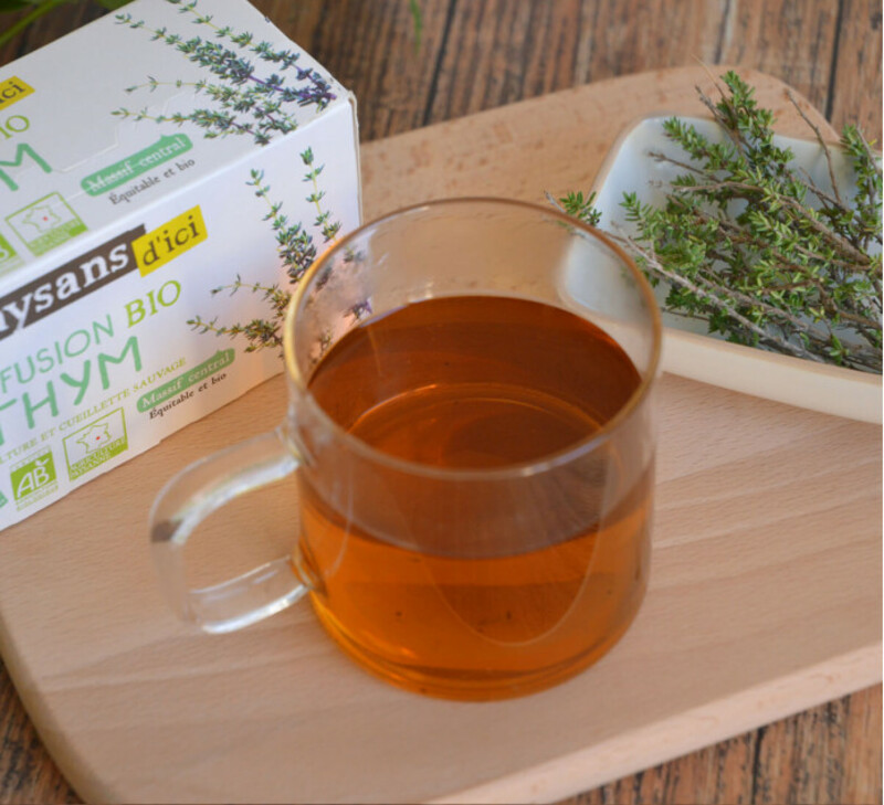 Organic Thyme Infusion - Paysans d'ici - 20 teabags 3760278861662: